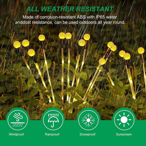 2 Pcs - Solar Powered Firefly Garden Stake Light – nextdealshop.com