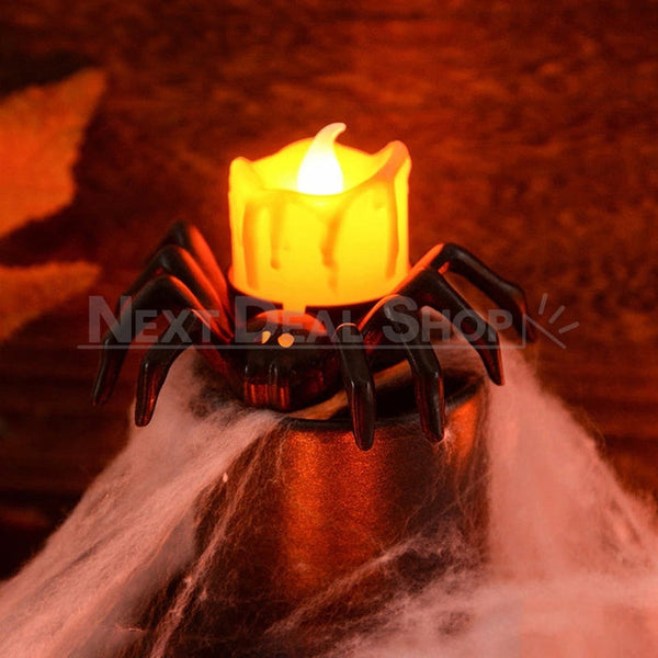 2 Pcs - Spooky Halloween Spider Candle Light – nextdealshop.com