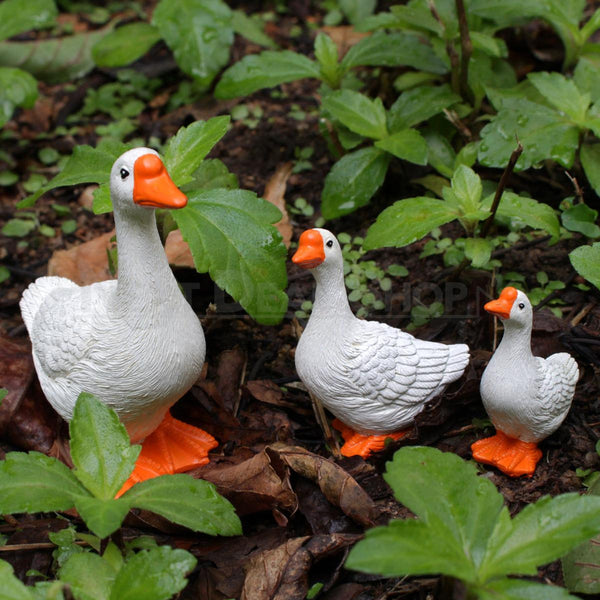 3 Pcs - Miniature Goose Garden Decor – nextdealshop.com