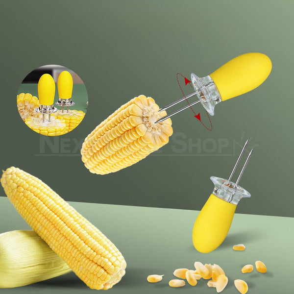 4 Pairs - Stainless Steel Corn Cob Holder – nextdealshop.com