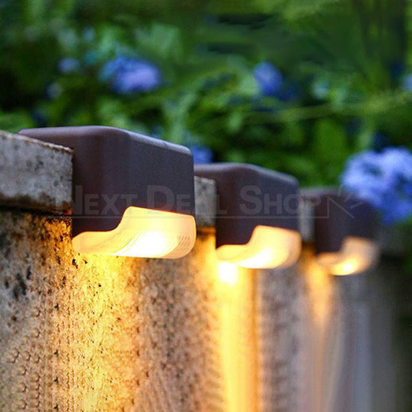 4 Pcs - Solar Powered Outdoor Ledge LED Light – nextdealshop.com