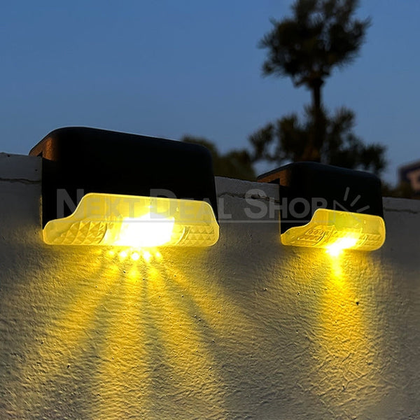 4 Pcs - Solar Powered Outdoor Ledge LED Light – nextdealshop.com