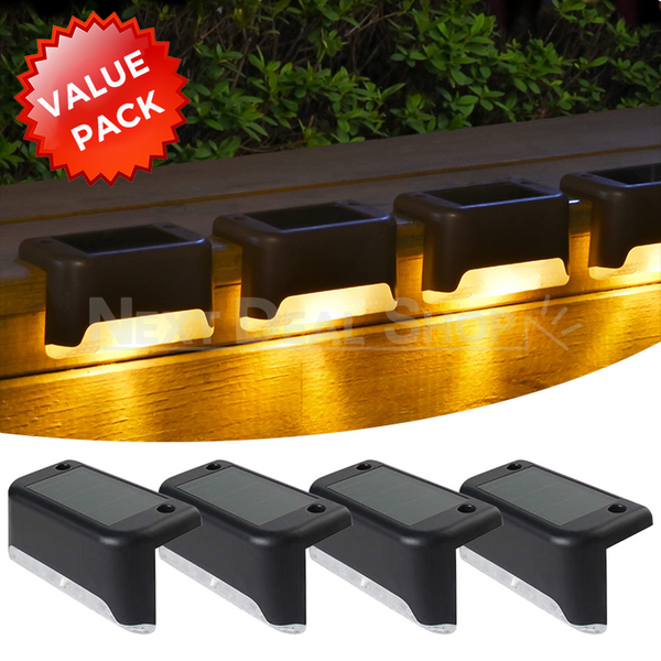 4 Pcs - Solar Powered Outdoor Ledge LED Light – nextdealshop.com