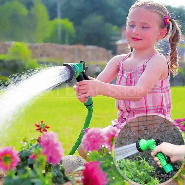 50ft Lightweight Expandable Gardening Hose (w/ Hose Nozzle ...