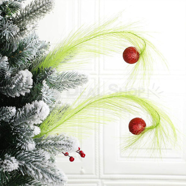 8 Pcs - Green Curly Christmas Tree Pick – nextdealshop.com