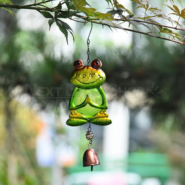 Adorable Yoga Frog Wind Chime – nextdealshop.com