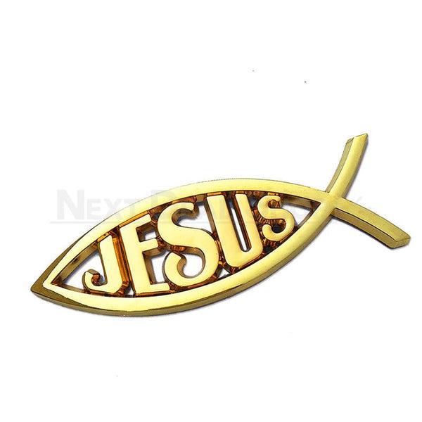 Christian Cross Fish Auto Emblem – nextdealshop.com