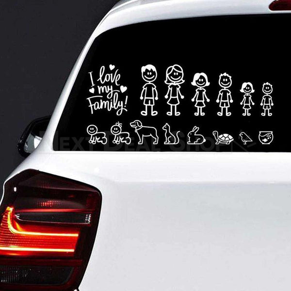 Family Car Window Decal – nextdealshop.com