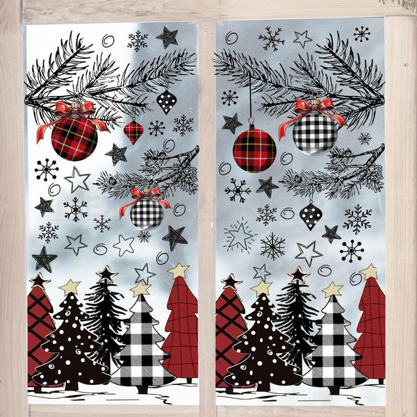 Festive Christmas Tree Window Cling Set – nextdealshop.com