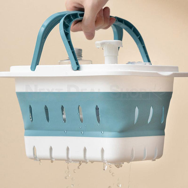 Foldable Shower Caddy with Handle – nextdealshop.com