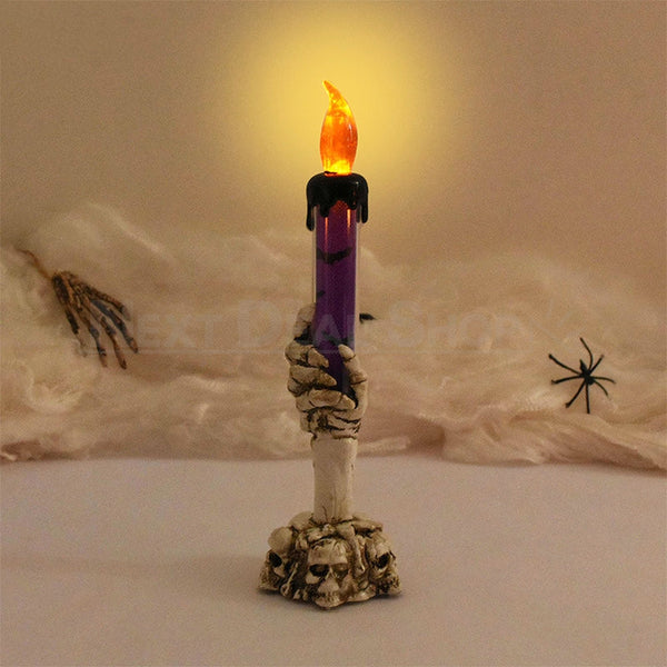 Halloween Lighted Skeleton Hand Candle – nextdealshop.com