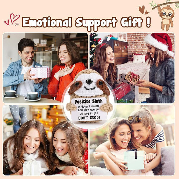 Handmade Crochet Positive Sloth – nextdealshop.com