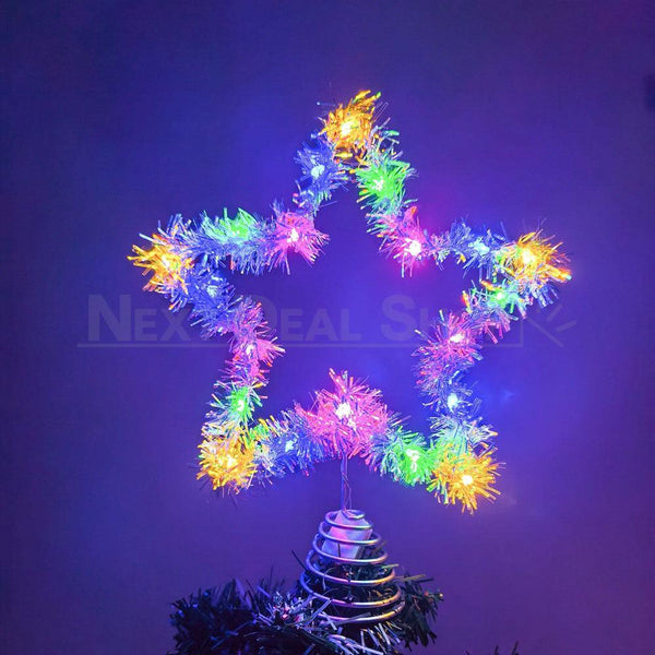 Iridescent LED Star Tree Topper – nextdealshop.com