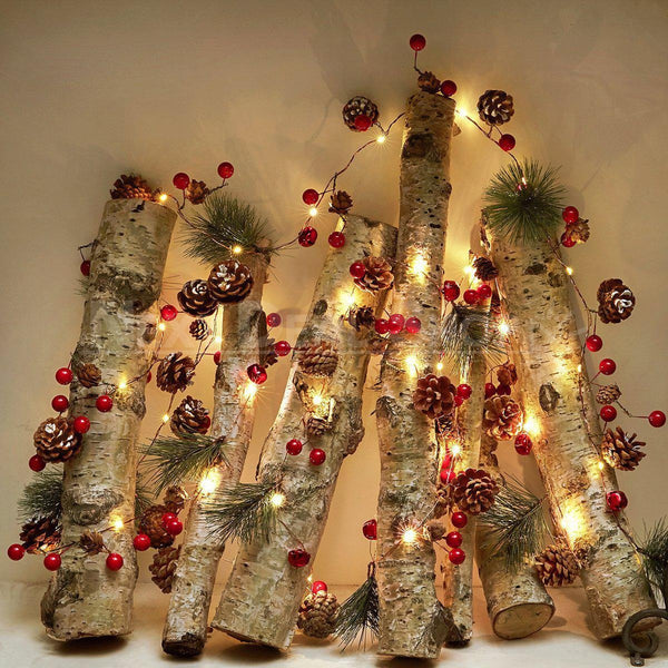 LED Red Berry Garland Lights – nextdealshop.com