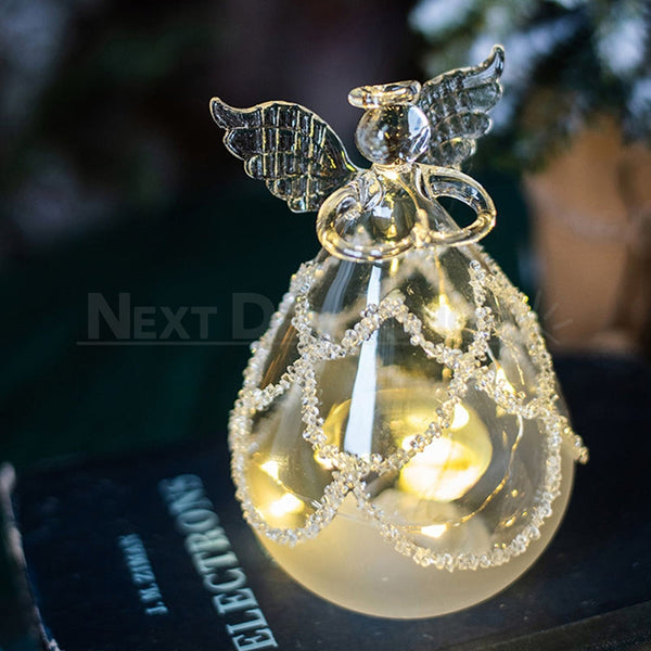 Light Up Glass Angel Ornament – nextdealshop.com