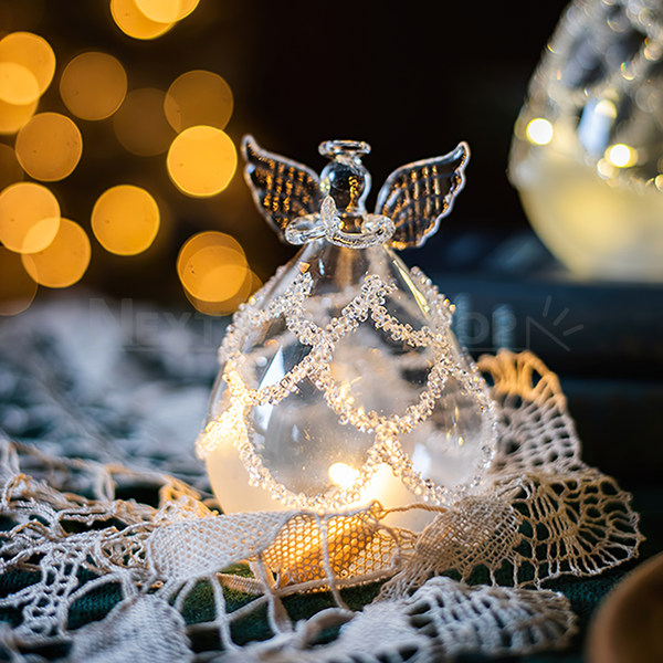 Light Up Glass Angel Ornament – nextdealshop.com