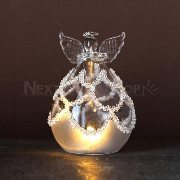 Light Up Glass Angel Ornament – nextdealshop.com
