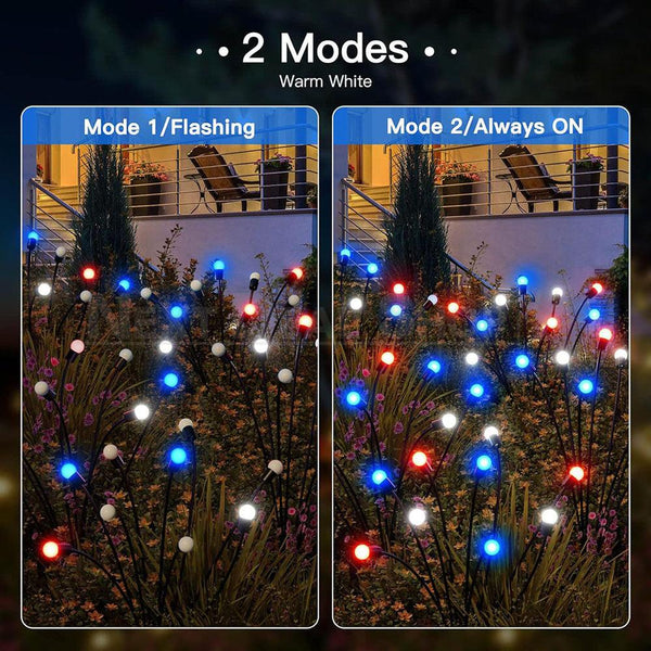 Patriotic Solar Powered LED Firefly Stake Light – nextdealshop.com