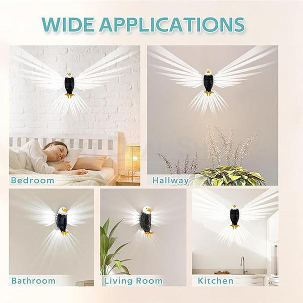 Rechargeable Bald Eagle Wall Light with Remote – nextdealshop.com