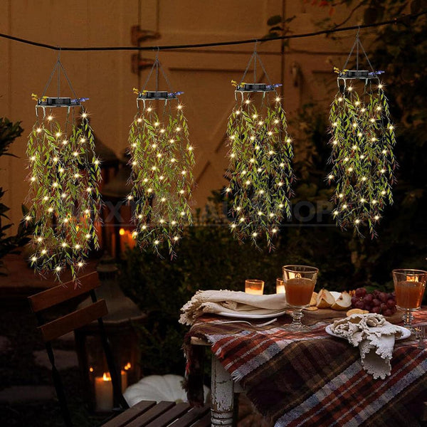 Solar Powered Dangling Bamboo Leaf Light – nextdealshop.com