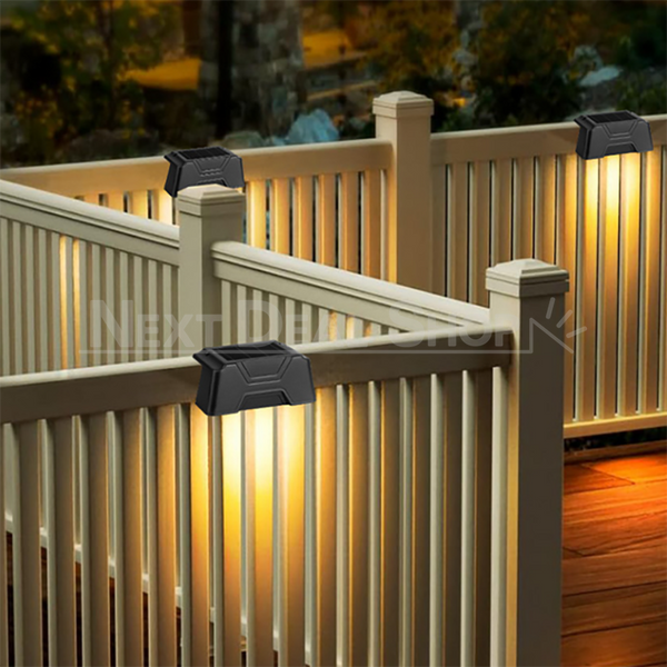Solar Powered Dual Lens LED Fence Light – nextdealshop.com
