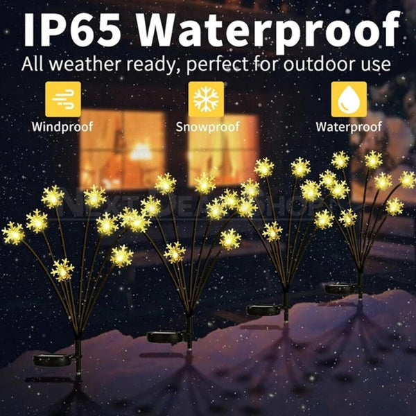 Solar Powered LED Snowflake Garden Stake Light – nextdealshop.com
