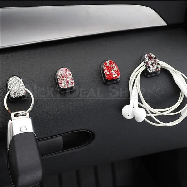 3 Pcs - Sparkly Rhinestone Car Dashboard Hook – Next Deal Shop