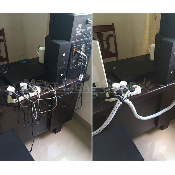 6.56 ft Flexible Spiral Cable Wrap - No More Messy Cables ...