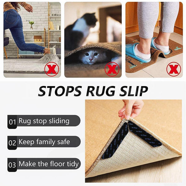 8 Pcs Non Slip Washable Rug Gripper - Stop Rug Slide – nextdealshop.com