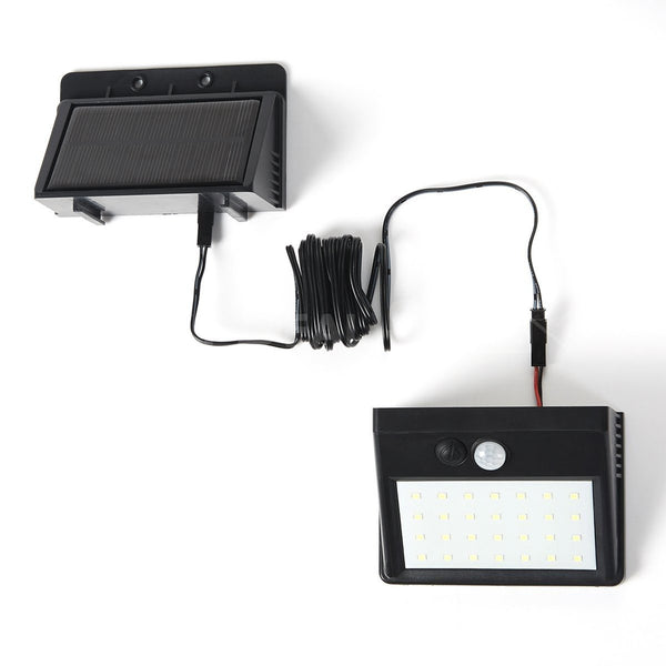 ALL-NEW Solar Powered Motion Sensor Light (W/ Detachable Solar Panel ...