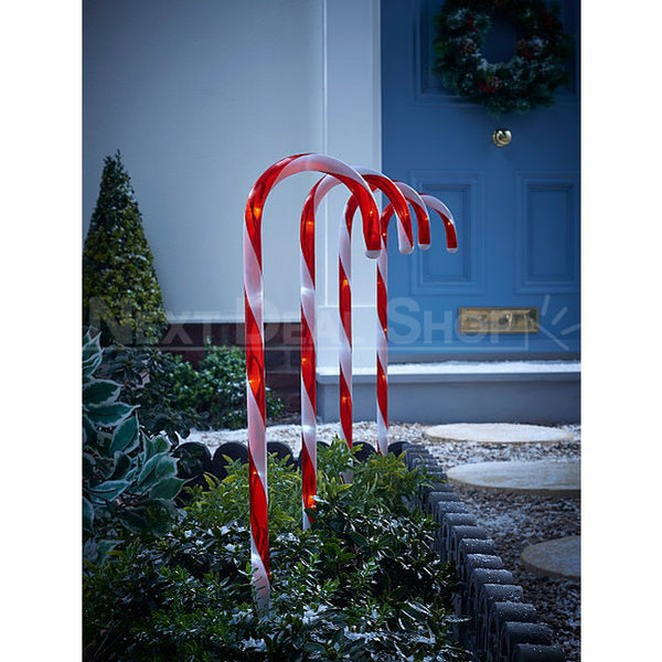 Christmas Candy Cane String Lights (Set of 5 Candy Canes ...