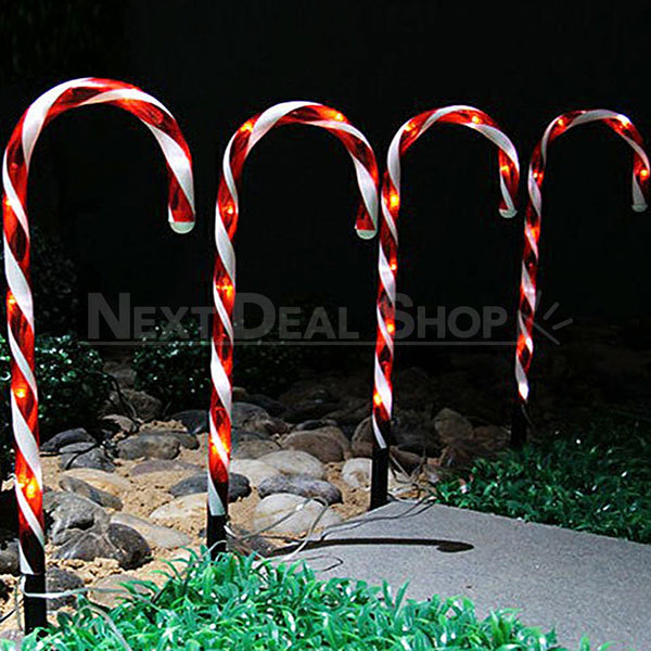 Christmas Candy Cane String Lights (Set of 5 Candy Canes ...