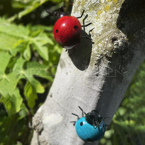 Hand-painted Metal Ladybug Wall Decor – nextdealshop.com