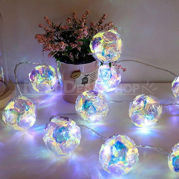 Handmade 3D Rose Ball Decorative String Light – nextdealshop.com