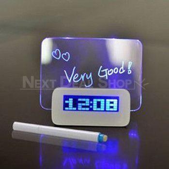 LED Message Board (w/ Highlighter) Digital Alarm Clock – nextdealshop.com