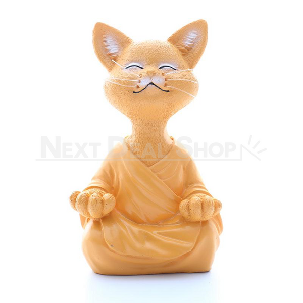 Meditating Zen Garden Cat Figurine – nextdealshop.com