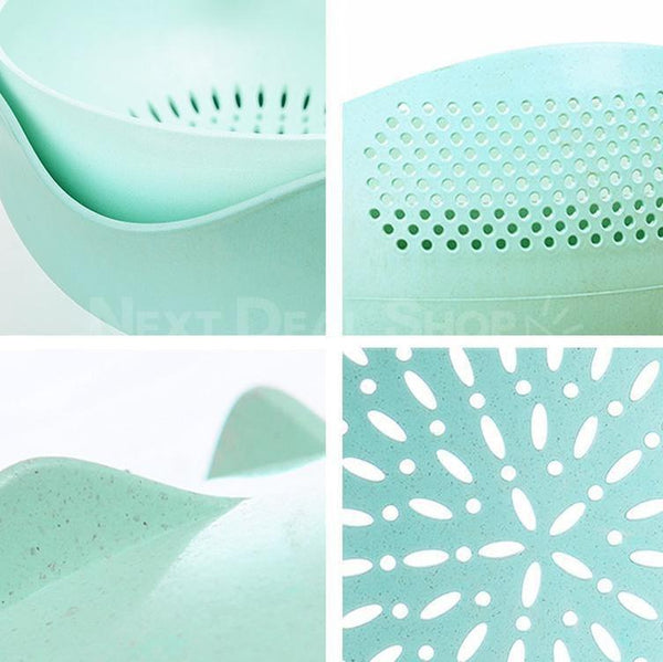 Multi-Function Double Drain Colander – nextdealshop.com