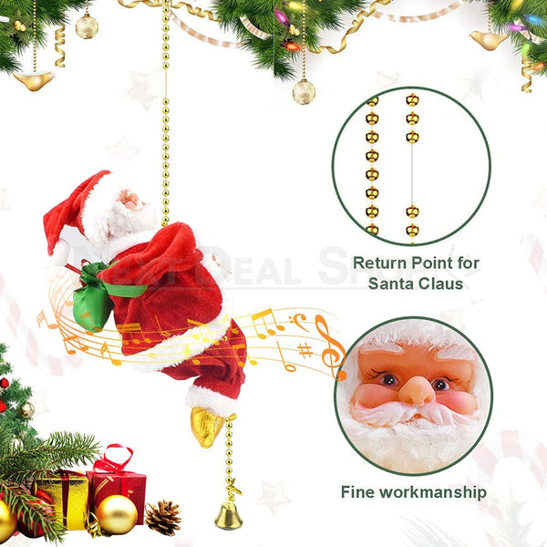 Musical Climbing Chain Santa Claus Decor – nextdealshop.com