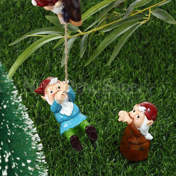 Resin Climbing Tree Gnomes Decor – nextdealshop.com