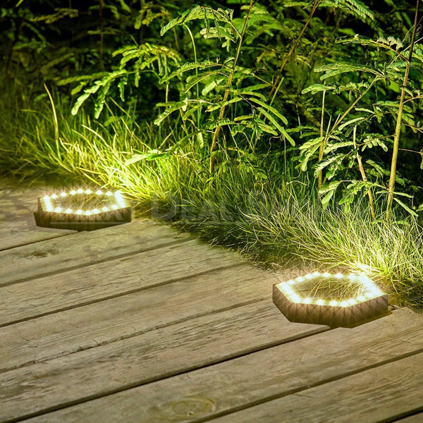 Solar-Powered Hexagon Ground Light – nextdealshop.com