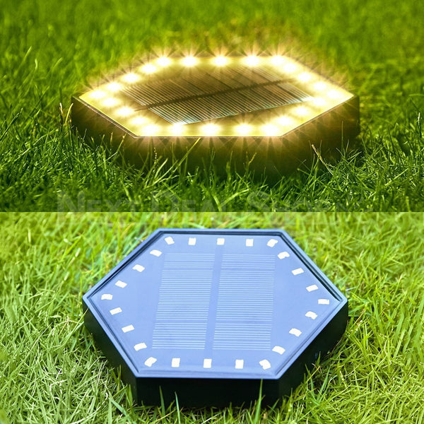 Solar-Powered Hexagon Ground Light – nextdealshop.com