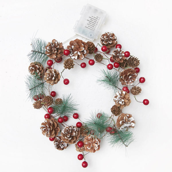 Solar-Powered Mini Wreath LED String Lights – nextdealshop.com