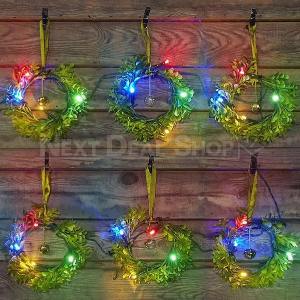 Solar-Powered Mini Wreath LED String Lights – nextdealshop.com