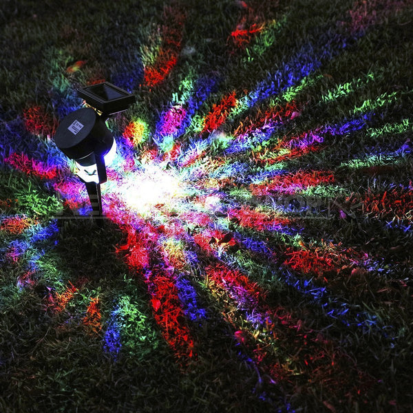 Solar-Powered Multi-Color LED Rotation Projector Light – nextdealshop.com