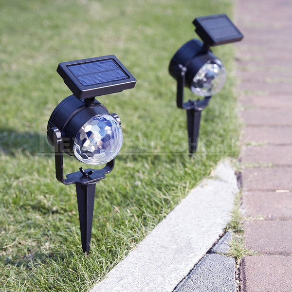 Solar-Powered Multi-Color LED Rotation Projector Light – nextdealshop.com