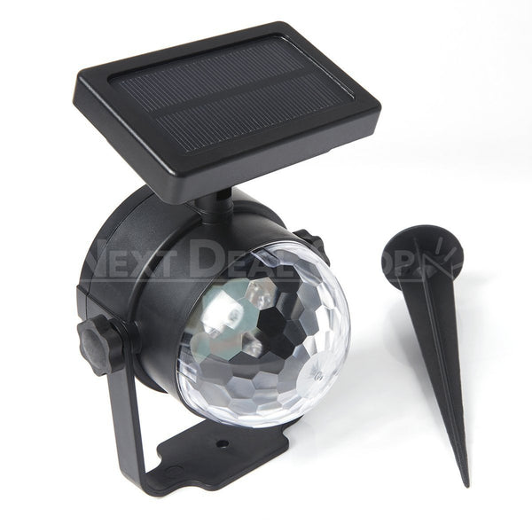 Solar-Powered Multi-Color LED Rotation Projector Light – nextdealshop.com